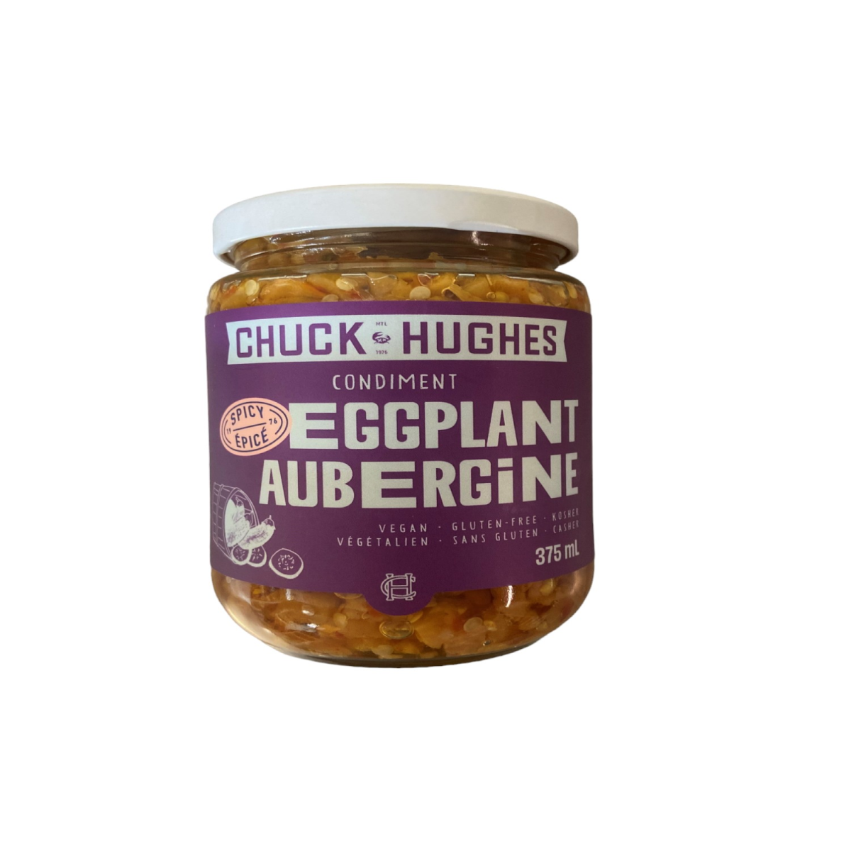 Chuck Hughes Spicy Eggplant (375ML) – La Marguerite Catering