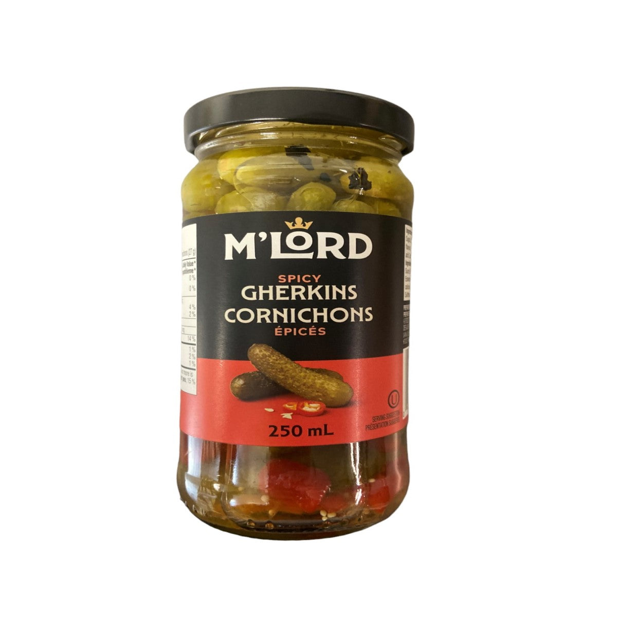 M'Lord Spicy Gherkins (250ML) – La Marguerite Catering